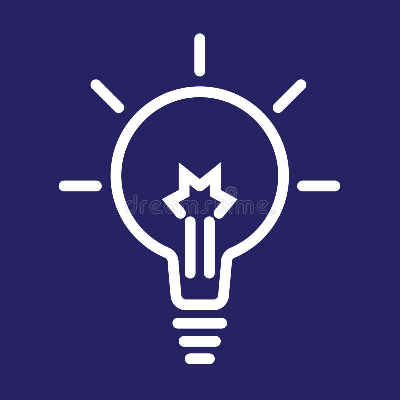 Glowing Bulb. Vector Illustration Decorative Design Stock Vector ...