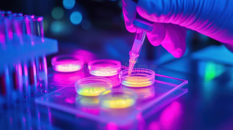 Glowing Carbon Quantum Dots in Bioimaging Applications Stock ...