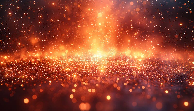 Glowing Celebration Night Bright Glitter Pattern Fire Gold Generated by ...