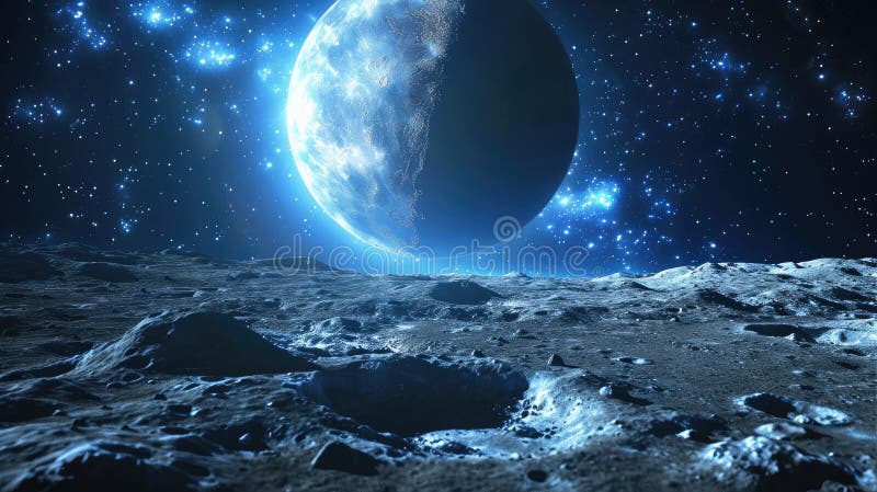 Marvel at a Radiant Planet in the Boundless Orbit of Outer Space, Ai ...