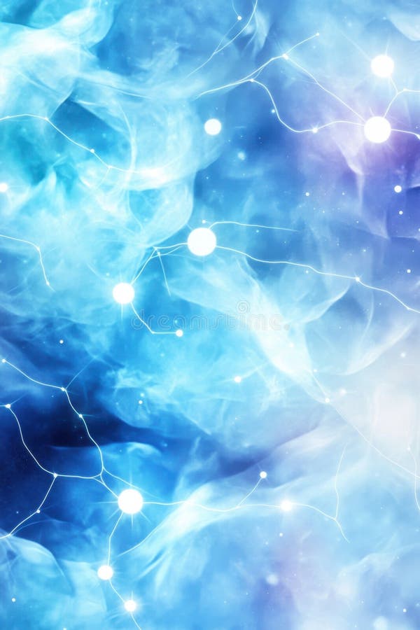 Glowing Celestial Patterns Create a Dreamy Cosmic Mural with a Deep ...