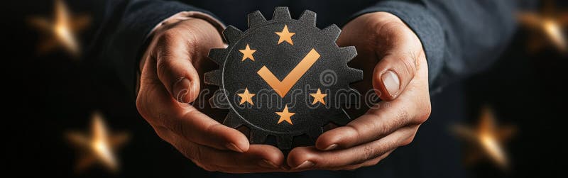 Digital Certificate Icon with Stars and Checkmark - Ideal for Online ...