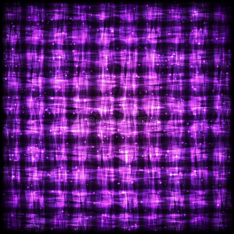 Glowing Checkered Pattern with Light Effect. Stock Illustration ...