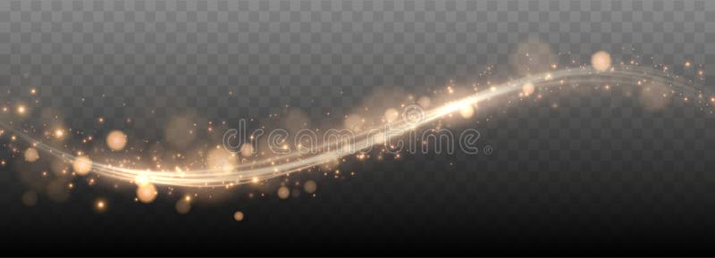Glowing Christmas Star with Stardust Trail. Stock Vector - Illustration ...