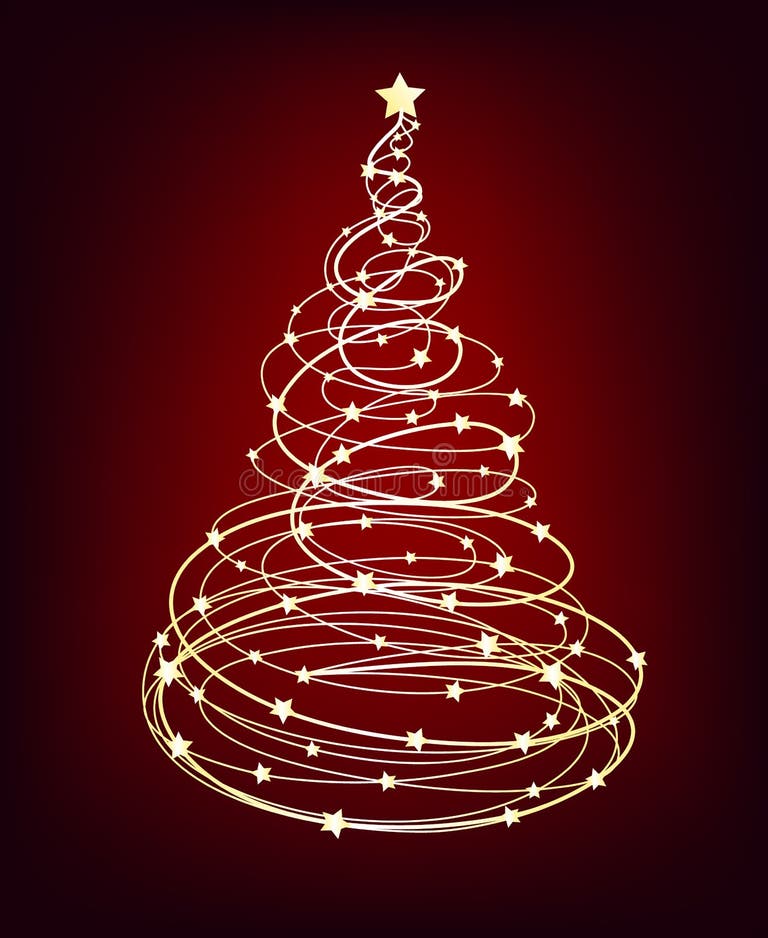 Glowing Christmas Tree Stock Illustrations – 96,664 Glowing Christmas ...