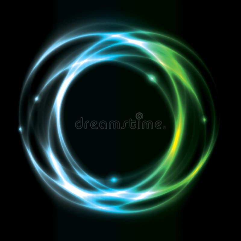 Glowing Circle Background Design Stock Illustration - Illustration of ...