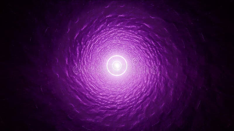 Purple and Red Tunnel. Design. Light Long Closed Corridor in Animation ...