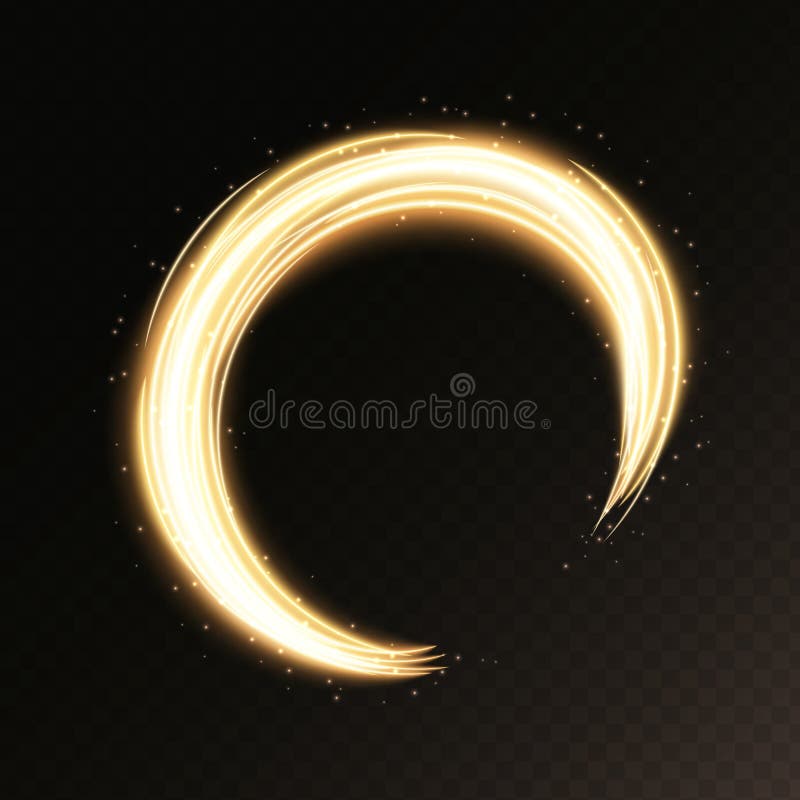 Glowing circle lines stock vector. Illustration of overlay - 268630204