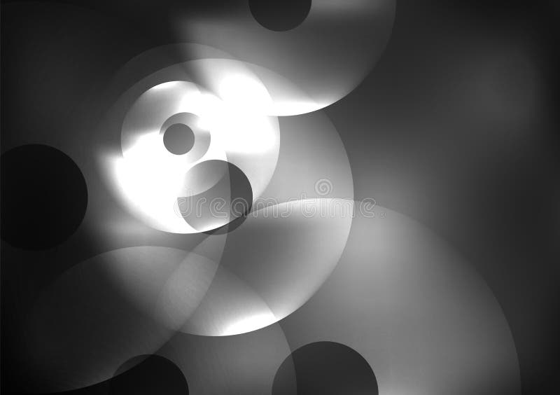 Glowing Circles in the Dark Stock Vector - Illustration of colorful ...