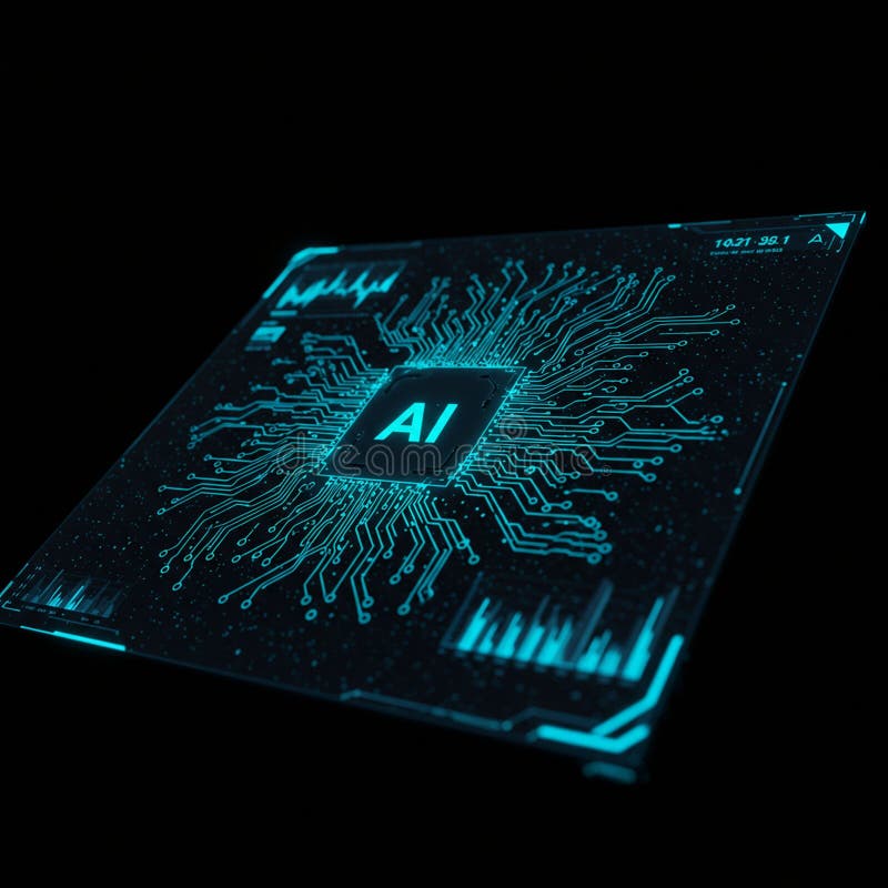 Square Electronic Neon Line Pattern Presentation Stock Illustrations ...