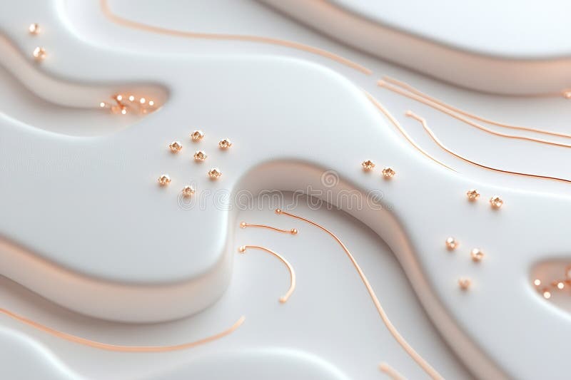 A Glowing Circuit Pattern is Elegantly Etched into a Smooth White ...