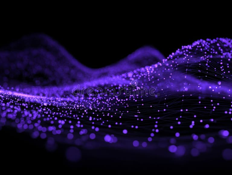 Glowing Circuits and Neural Pathways Interwoven with Light Trails Form ...