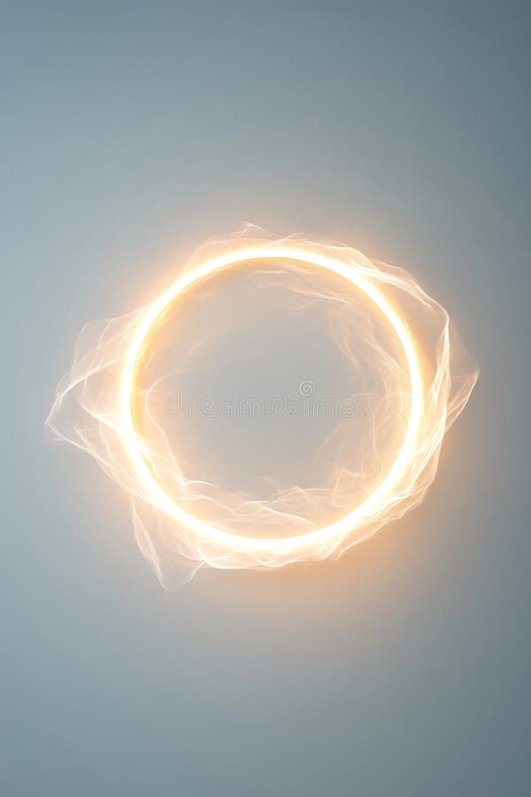 Glowing Circular Light Effect on Minimalistic Background for Creative ...