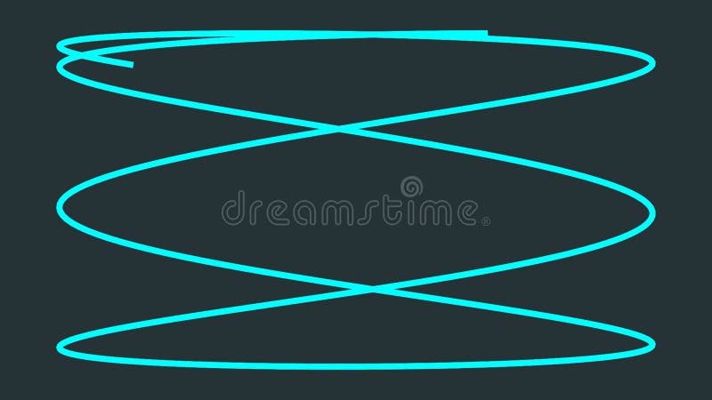 Glowing Circular Oscillator Animation on Dark Background Creating ...