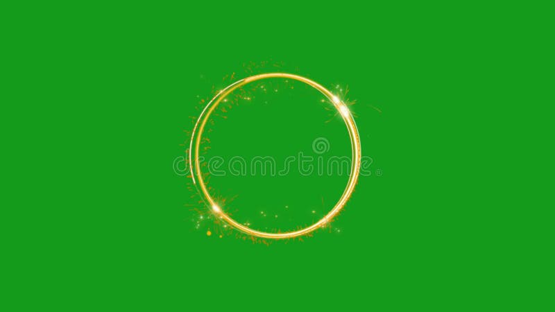Glowing Ring Green Screen Motion Graphics Stock Video - Video of green ...