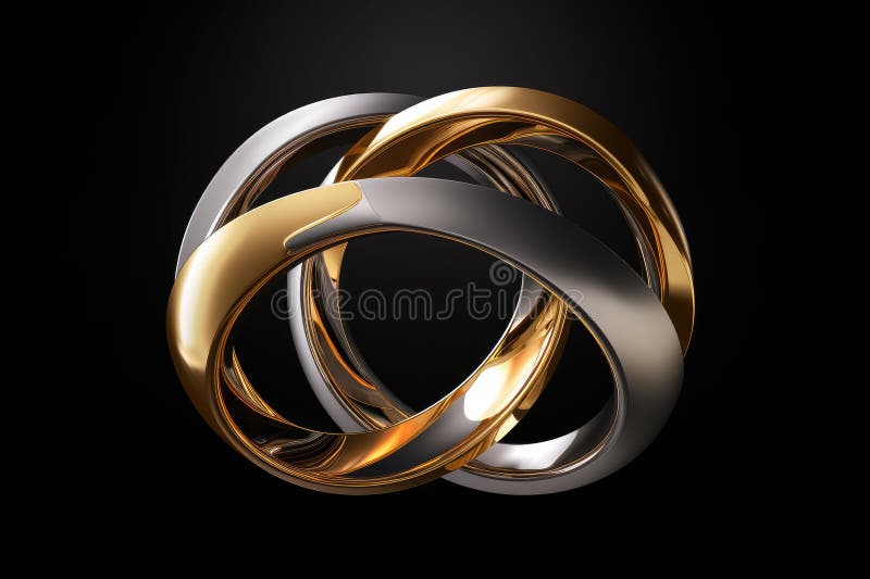 Glowing Circular Shapes, Ring Shape, Empty Space Stock Illustration ...