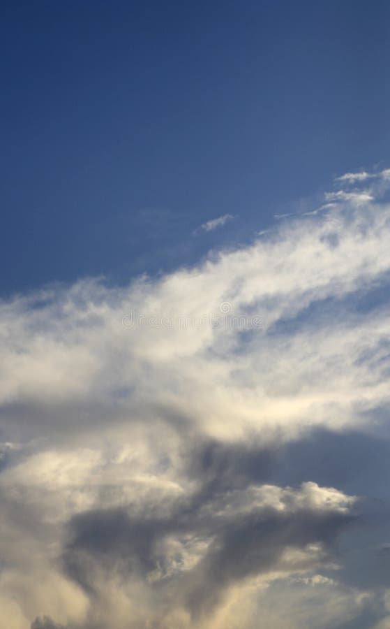 Glowing Cloud Formation with Negative Space for Copy Stock Photo ...