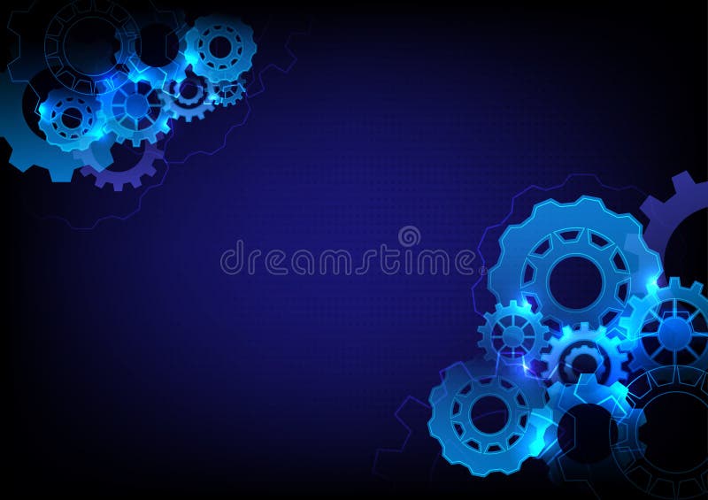 Abstract Background Hi Tech Cog Background Stock Vector - Illustration ...