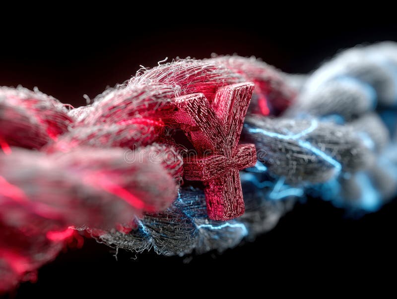 A Glowing, Color-transitioning Chain Link Image Symbolizing Connection ...