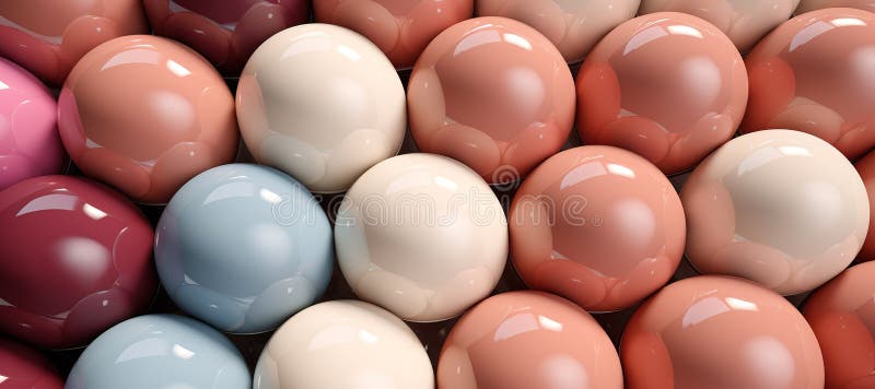 Glowing Colorful Circle Balls Background Stock Illustration ...