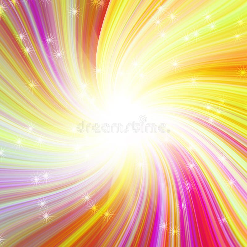 Glowing Colorful Magic Burst Stock Illustration - Illustration of ...