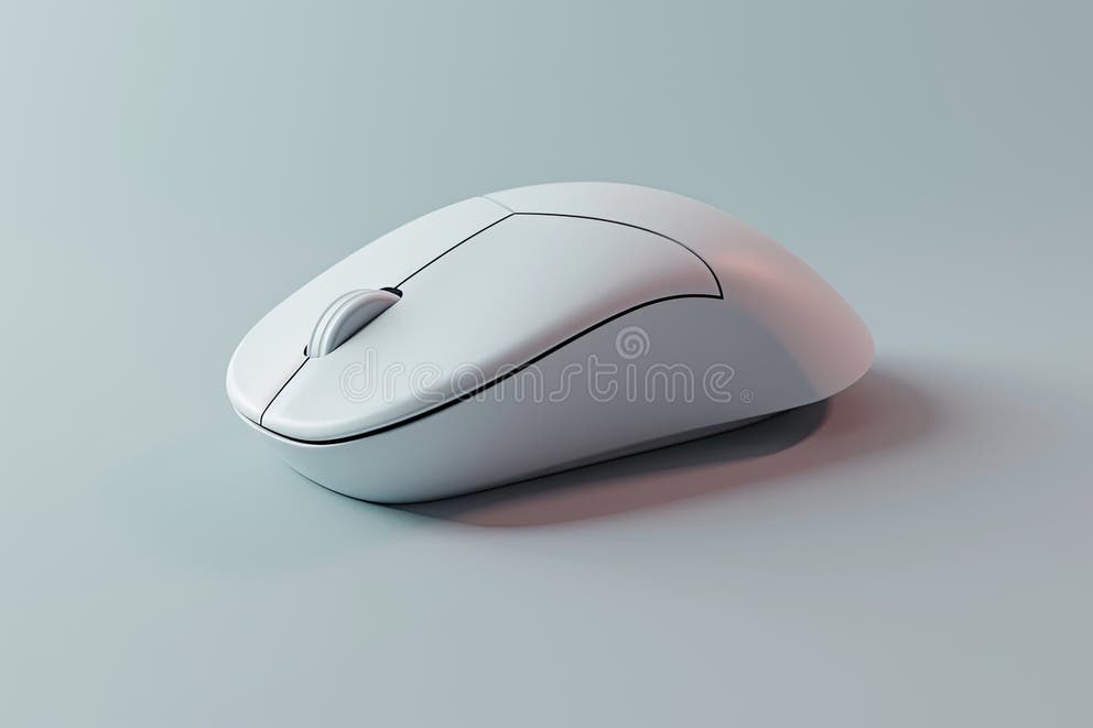 Glowing Colorful Wireless Mouse a 3D Computer Mouse Icon with Modern ...