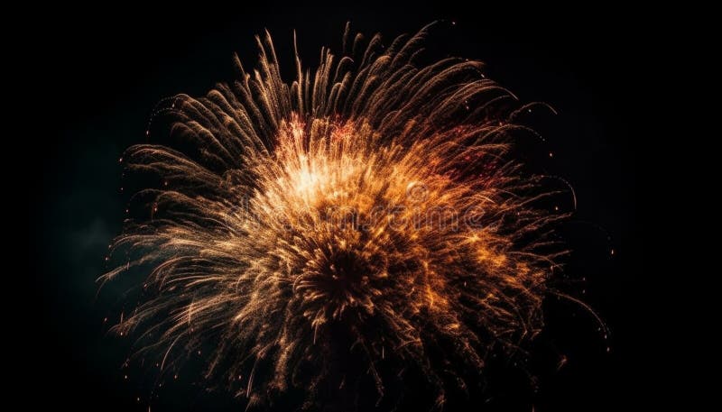 Glowing Colors Ignite Exploding Firework Celebration Night Generated by ...