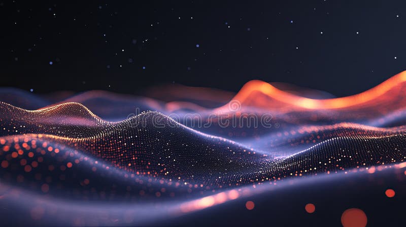 A Glowing Constellation Forming Abstract Patterns in a Serene Night ...