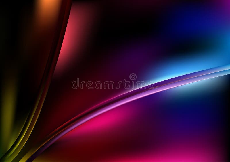 Glowing Cool Wave Background Stock Vector - Illustration of colorful ...