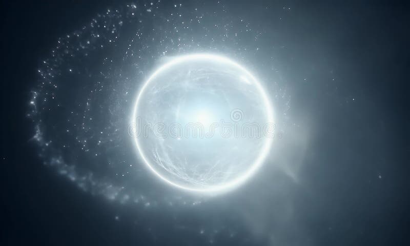 Glowing Cosmic Energy Sphere in Deep Space Stock Footage - Video of ...