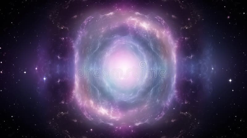 Glowing Cosmic Orb with Starry Background. Stock Illustration ...
