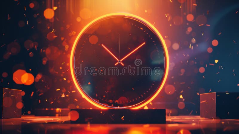 Glowing Countdown Clock on Sleek Product Image for Giveaway Teaser ...