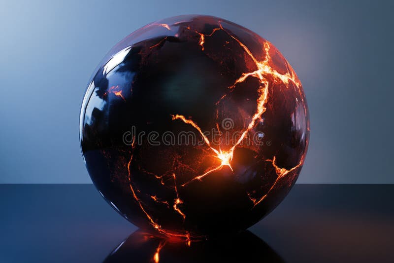 Cracked Molten Sphere Stock Photos - Free & Royalty-Free Stock Photos ...