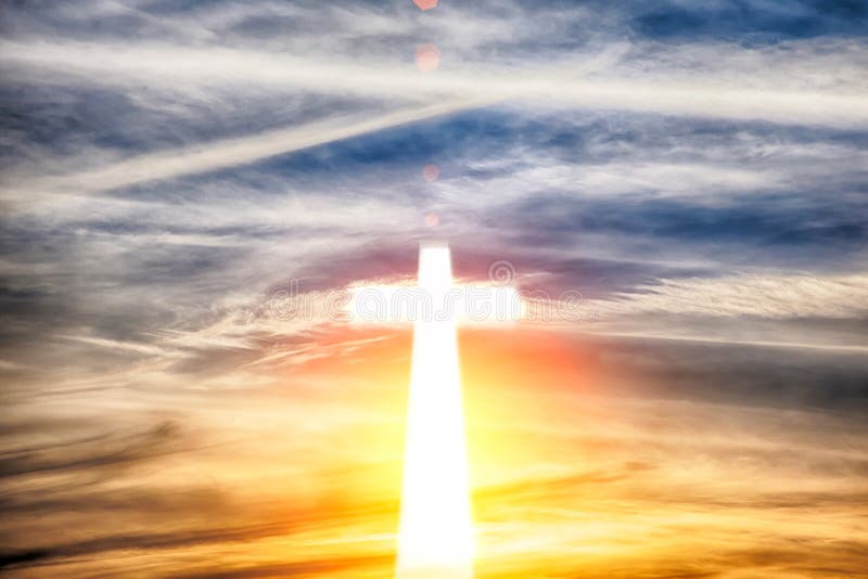 Glowing cross stock image. Image of glow, rays, bible - 25490357