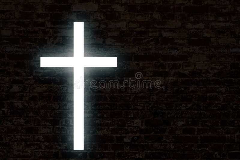 Glowing cross stock image. Image of plain, religious - 29523679