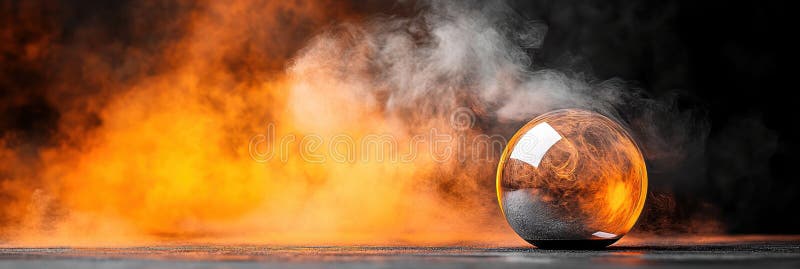 Crystal Ball Dark Surface Light Reflections Stock Photos - Free ...