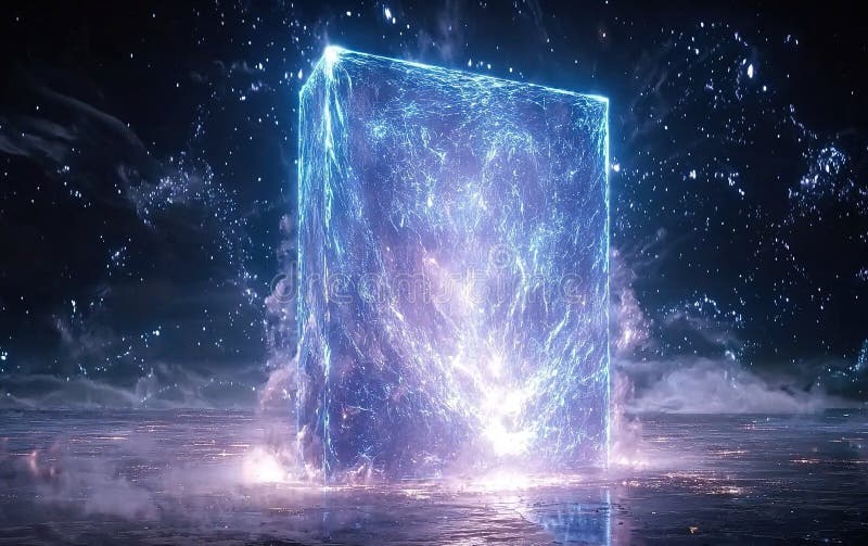 A Glowing Crystal Structure Emerges from a Cosmic Landscape ...