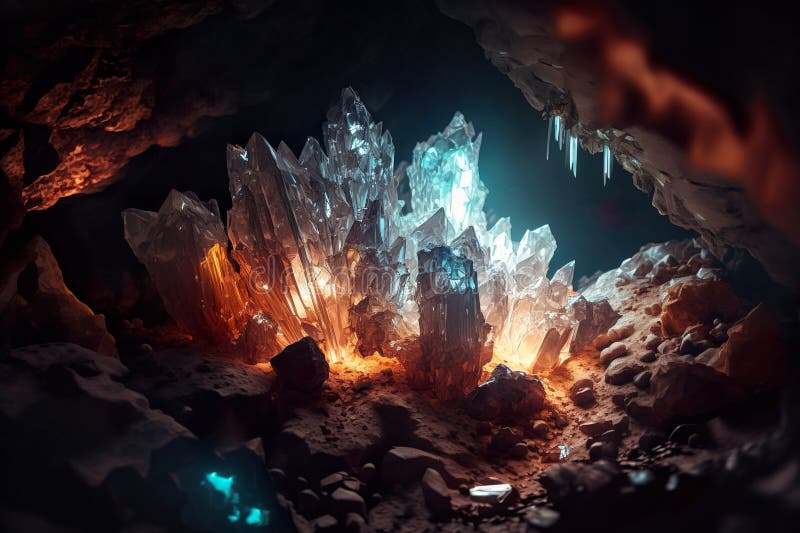 Illuminated Crystals Stock Illustrations – 316 Illuminated Crystals ...