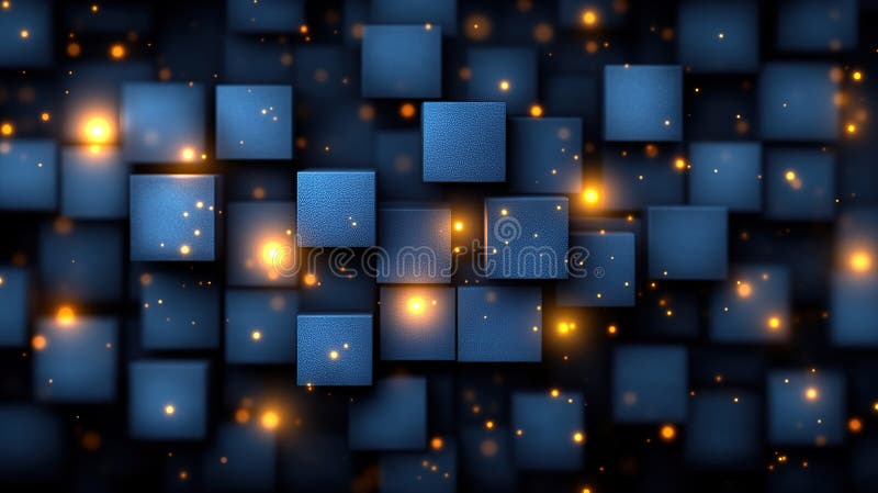 Glowing Cubes Abstract Background Texture Stock Illustration ...