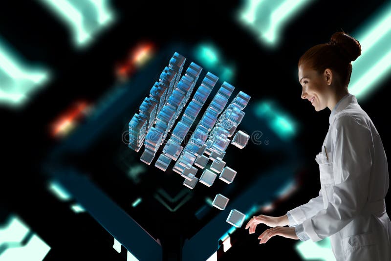 Glowing Cubes. Innovation and Creativity Concept Stock Image - Image of ...