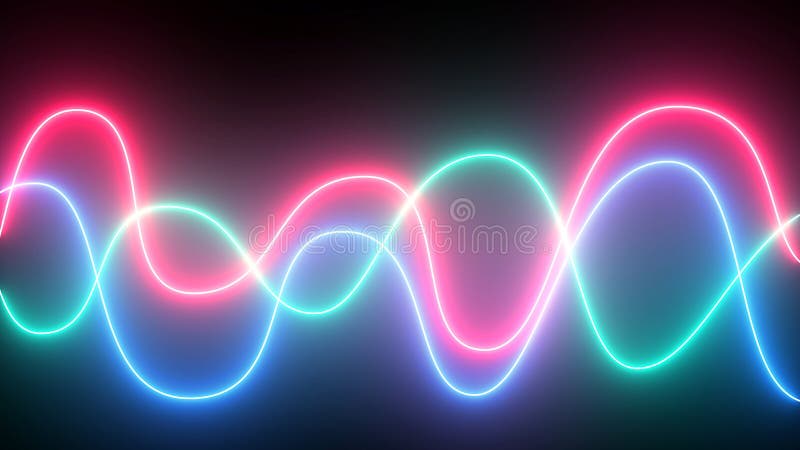 Glowing curve line stock illustration. Illustration of third - 273656728