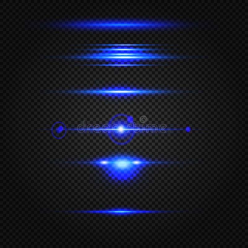 Glowing Cyan Neon Light Lines, 3d Stock Illustration - Illustration of ...