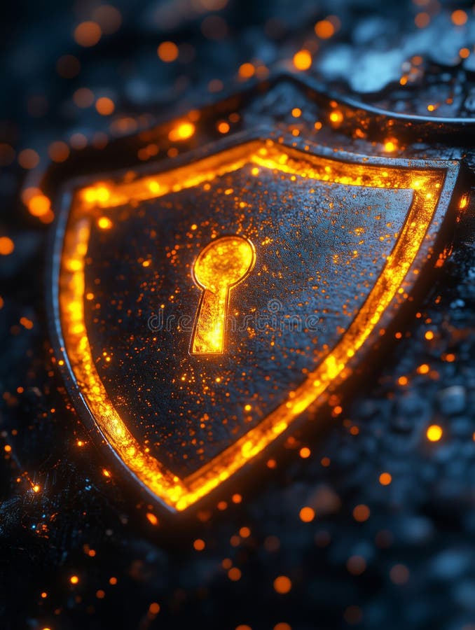 Glowing Cybersecurity Shield Beams Stock Photos - Free & Royalty-Free ...