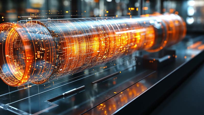 Futuristic Energy Device Glowing in a High-tech Laboratory Setting at ...