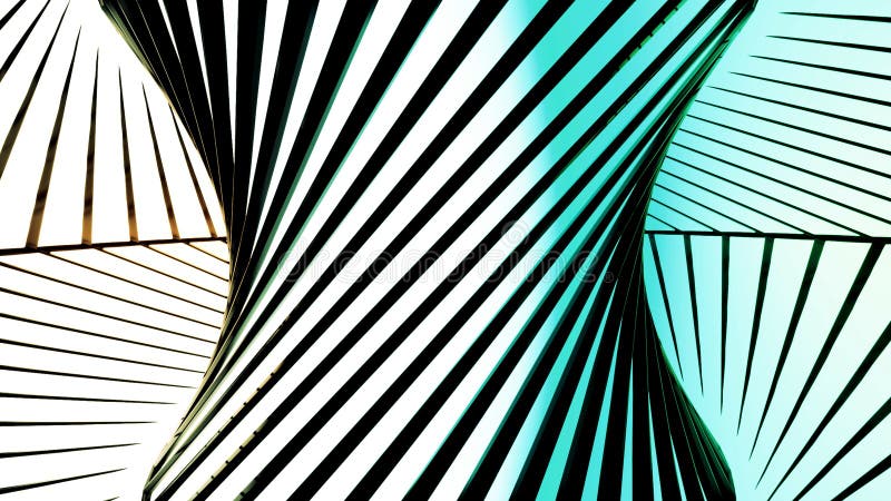 Glowing 3d Tornado Formed by Spiral Twisted Lines, Seamless Loop ...