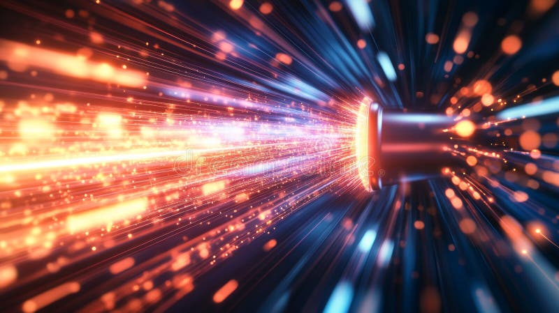 Glowing Data Stream: Antenna Burst Stock Illustration - Illustration of ...