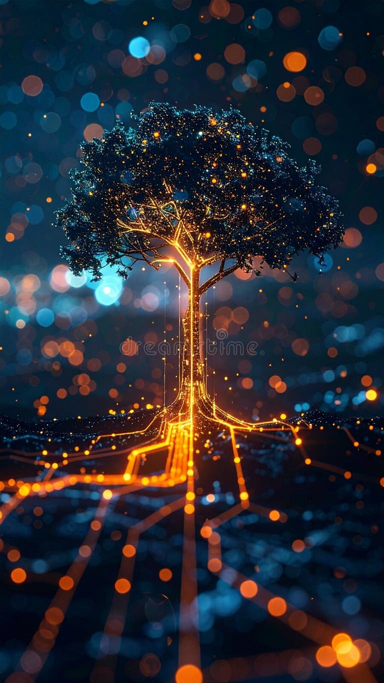 Luminous Network Like Tree Stock Illustrations – 195 Luminous Network Like Tree Stock ...