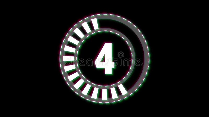 Countdown from 9 To 0 with Glitch Effect Stock Footage - Video of ...