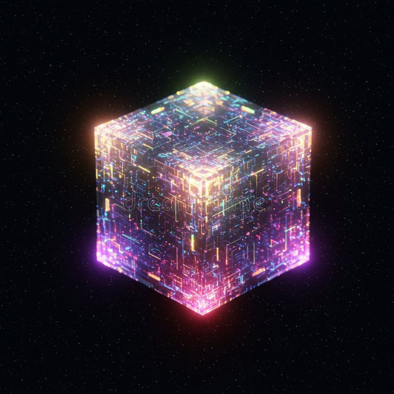 Glowing Digital Cube Stock Illustrations – 16,841 Glowing Digital Cube ...
