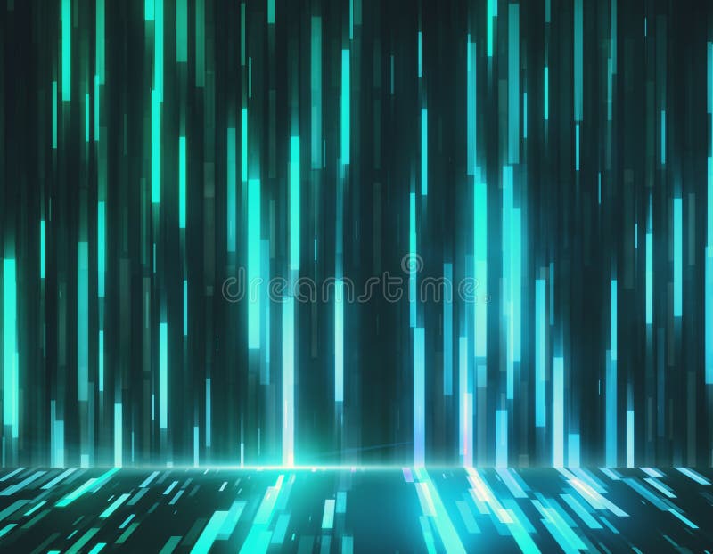 Glowing Digital Lines Background Stock Illustration - Illustration of ...